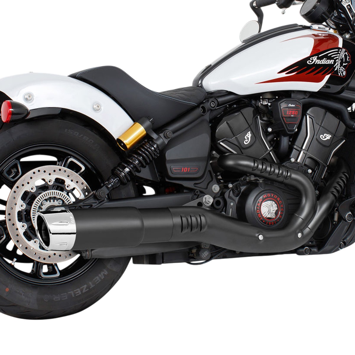 Freedom Performance S101-45BK-CFCR 4.5" 2-Step Exhaust for Indian ...