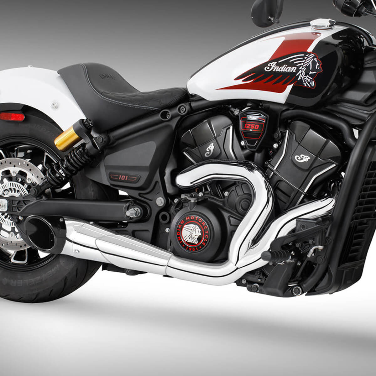 Freedom Performance S101-TOCHR-SLHGBK 4.5" 2-1 Turn-Out Exhaust for ...