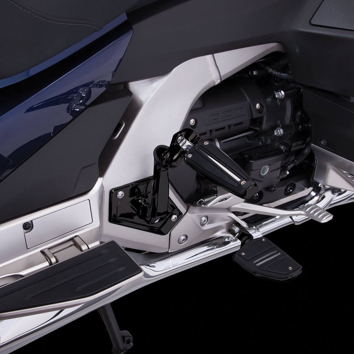 Goldstrike 68220 Adjustable Passenger Peg Mounts, Black for Honda ...