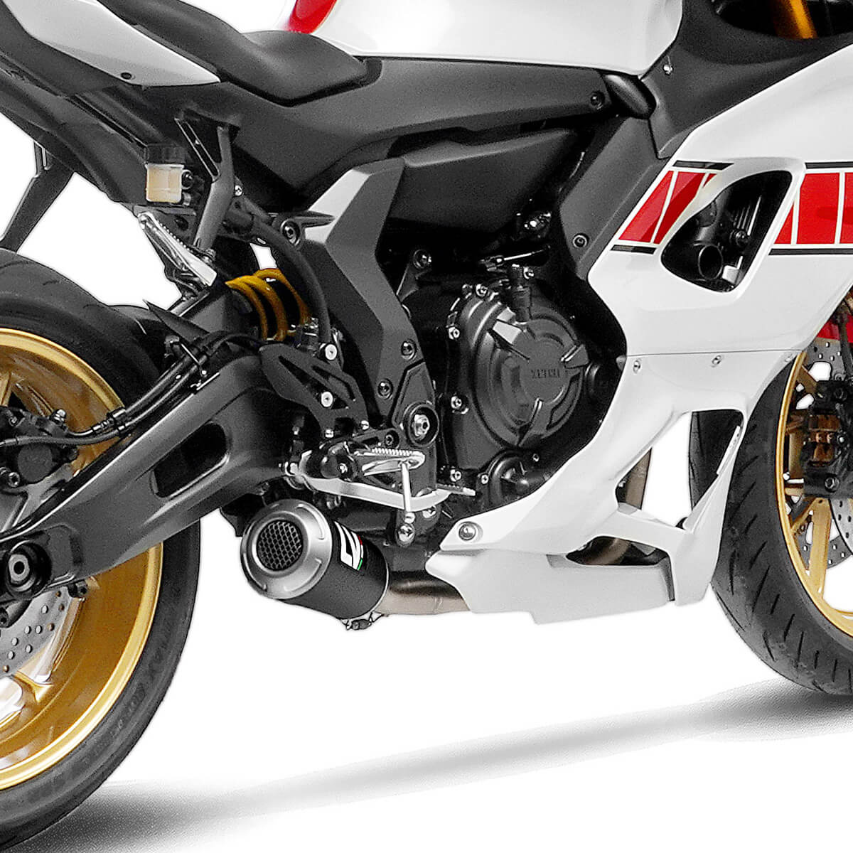 LeoVince LV-10 Carbon Full Exhaust for Yamaha YZF-R7 / MT-07 / XSR700 ...