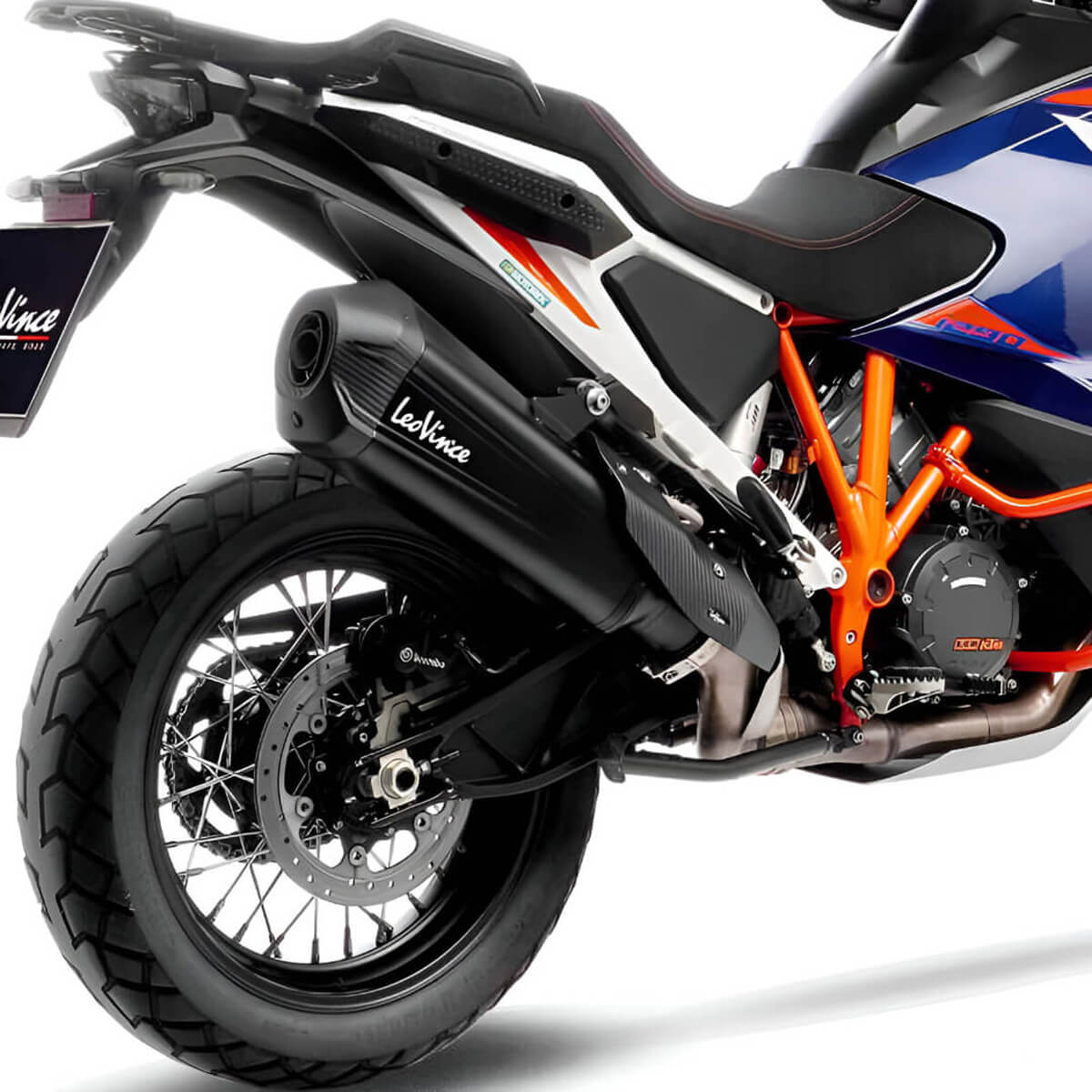 LeoVince LV-12 R Black Slip-on Exhaust for KTM 1290 Adventure Super R/S ...