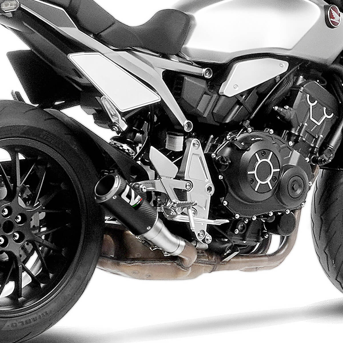 LeoVince LV CORSA Carbon Slip-on Exhaust for Honda CB1000R Neo Sports ...