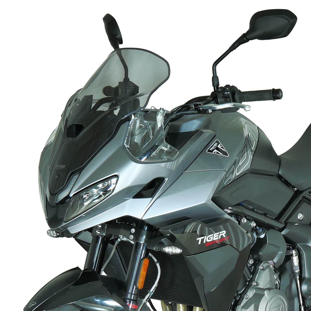 MRA "TM" Touring Windshield, Smoke-Grey for Triumph Tiger Sport 800 ...