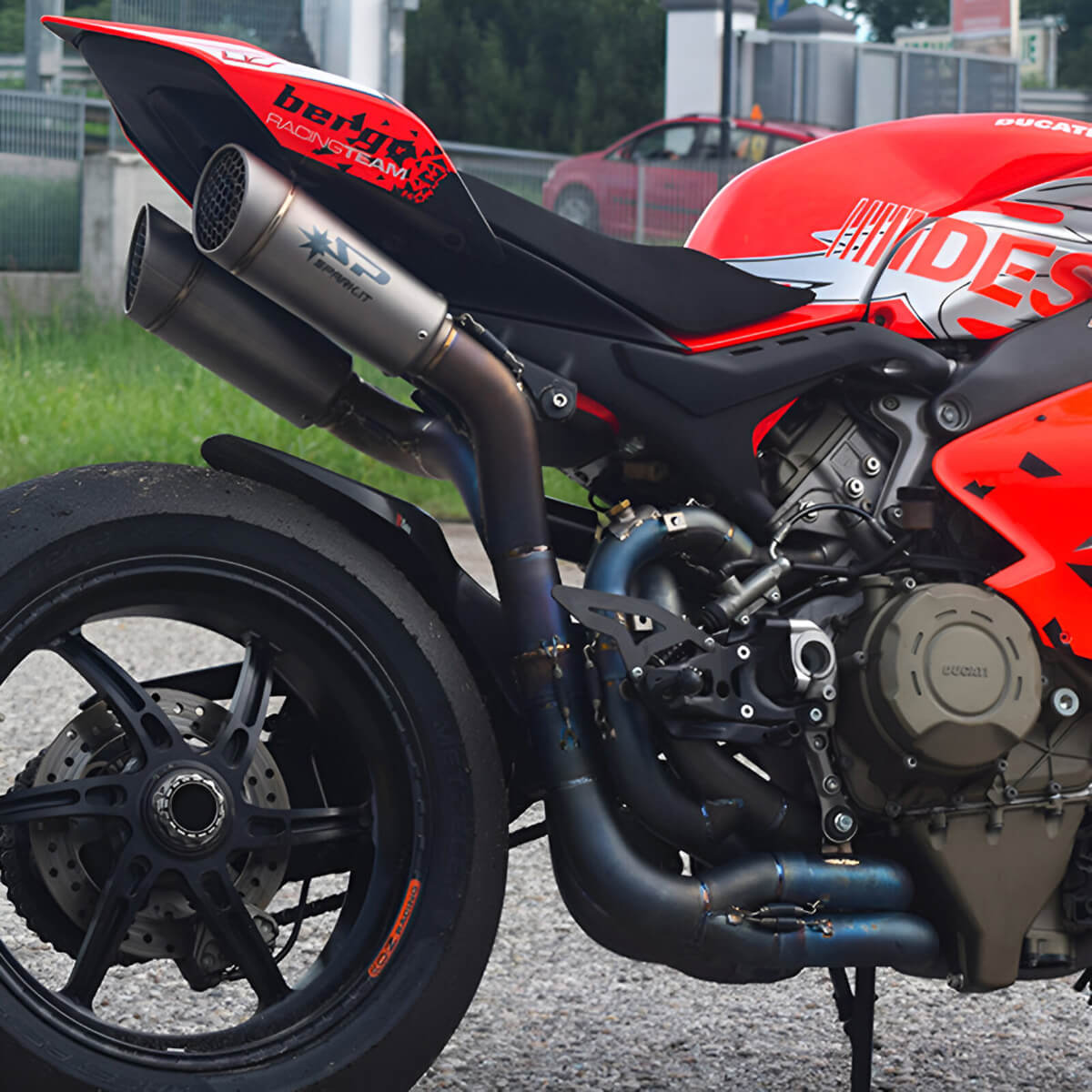 Spark Double Grid-O Full Exhaust, Titanium Ducati Panigale V4 R/S & Streetfighter V4 S ...