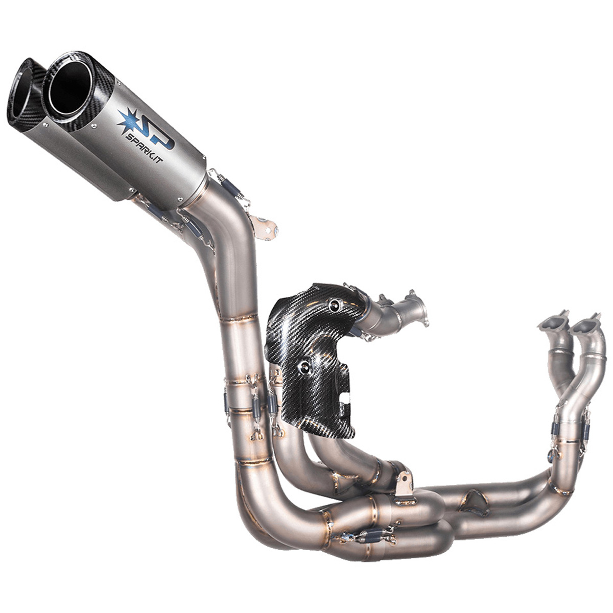 Spark Double Dyno Full Exhaust, Titanium Ducati Panigale V4 R/S & Streetfighter V4 S ...