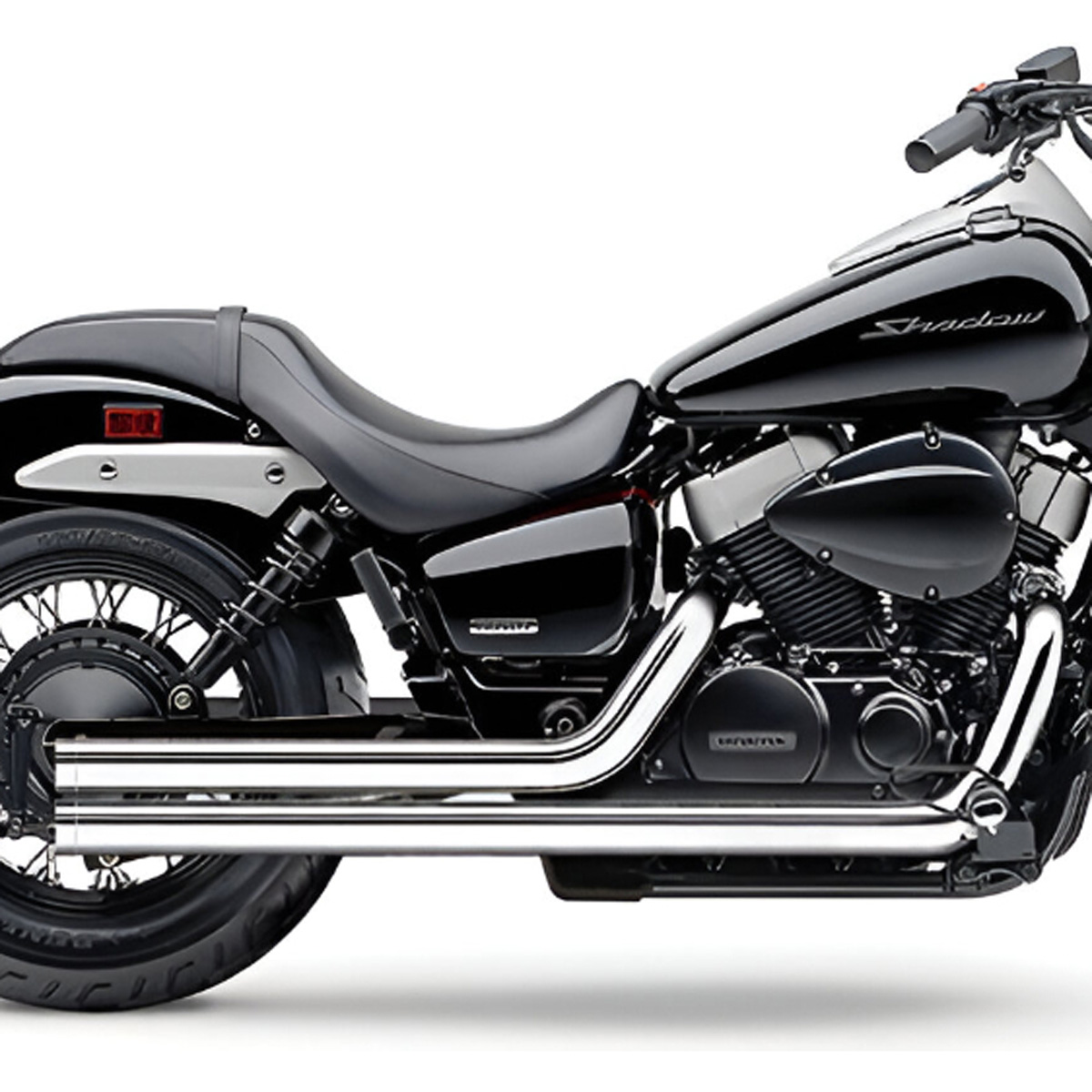 Cobra 1711T Streetrod Straight Cut Exhaust, Chrome for Honda Shadow 750 ...