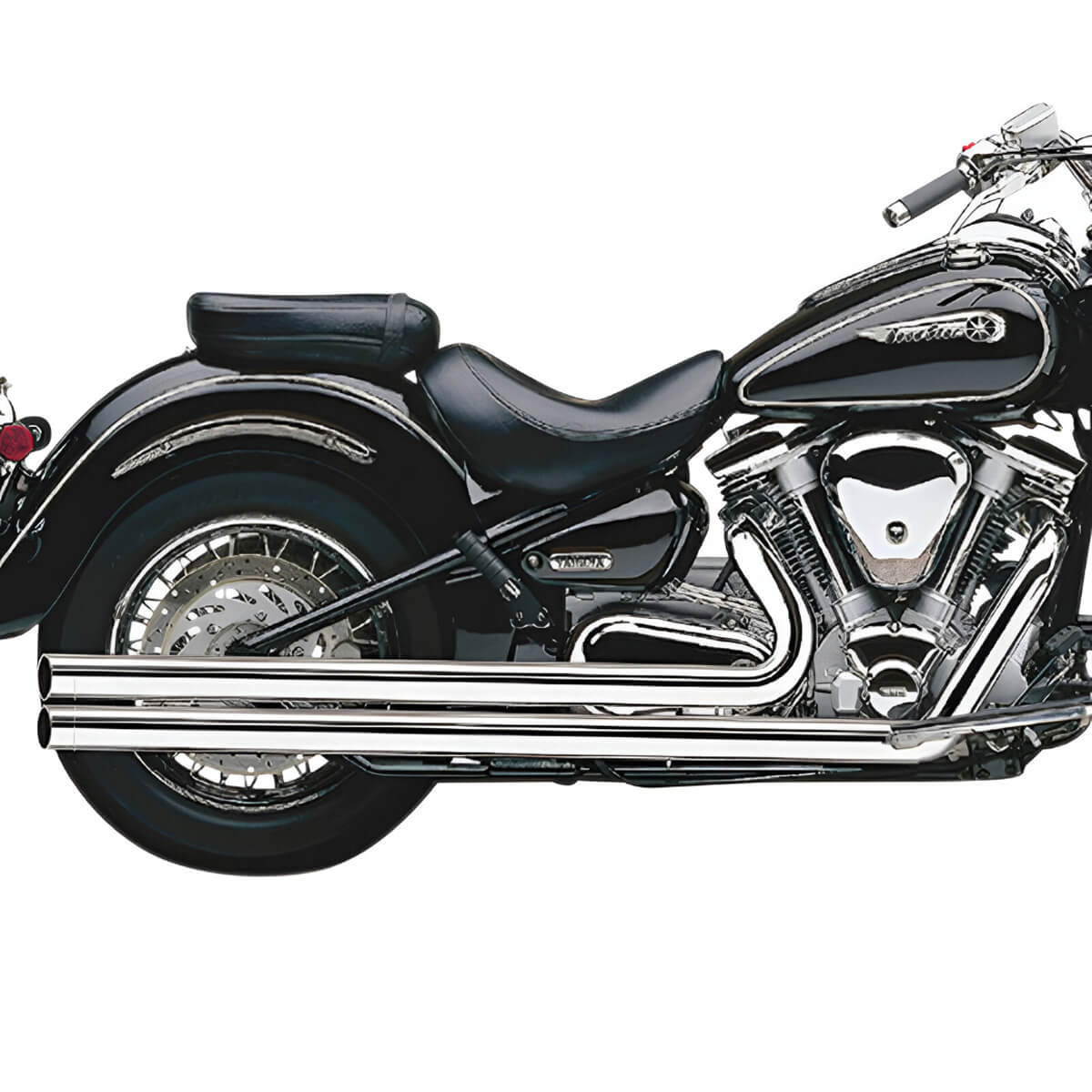 Cobra 2921T Speedster Long Full Exhaust, Chrome for Yamaha Road Star ...