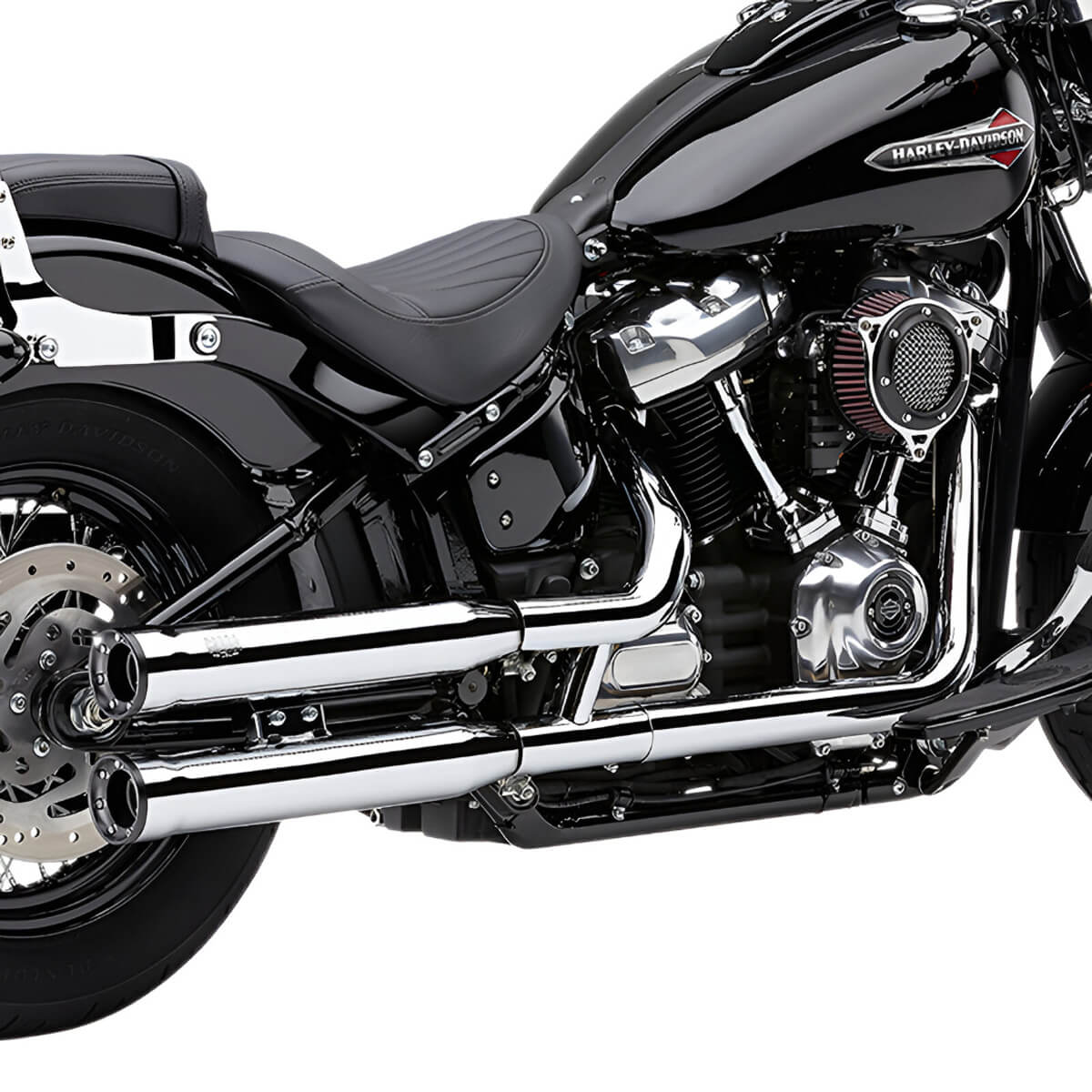 Cobra 6057 3-inch RPT Slip-on Exhaust, Chrome for Harley-Davidson ...