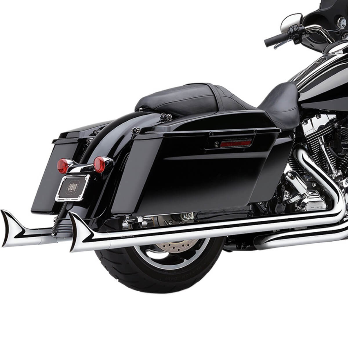 Cobra 6974 Speedster Dual Full Exhaust, Chrome for Harley FL Touring ...