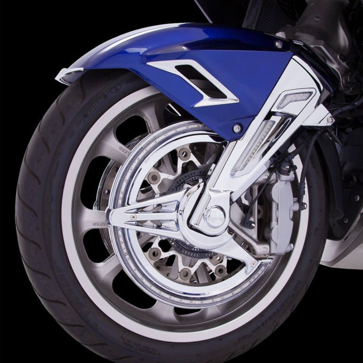 Goldstrike 48330 LED Lighted Rotor Covers, Chrome for Honda Goldwing ...