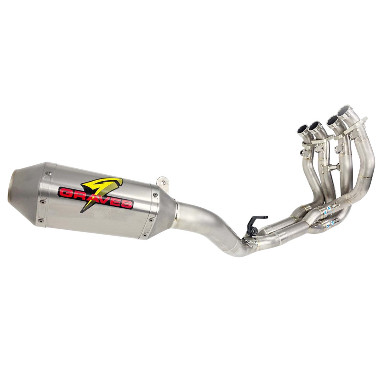 Graves EXY-20R1-SBKT Full Titanium Exhaust for Yamaha R1 2015 ...