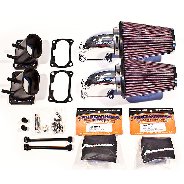 ForceWinder M109 P Dual Air Intake Kit, Polished for Suzuki M109 (2006 ...