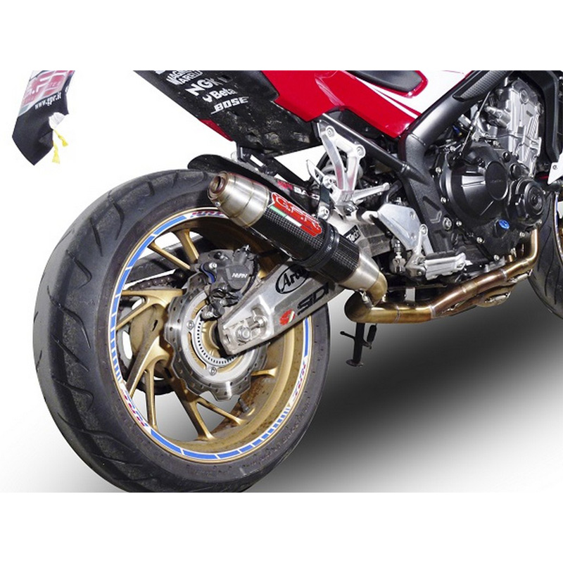 GPR CO.H.249.DC Deeptone Carbon Full Exhaust for Honda CB650F (2014 ...