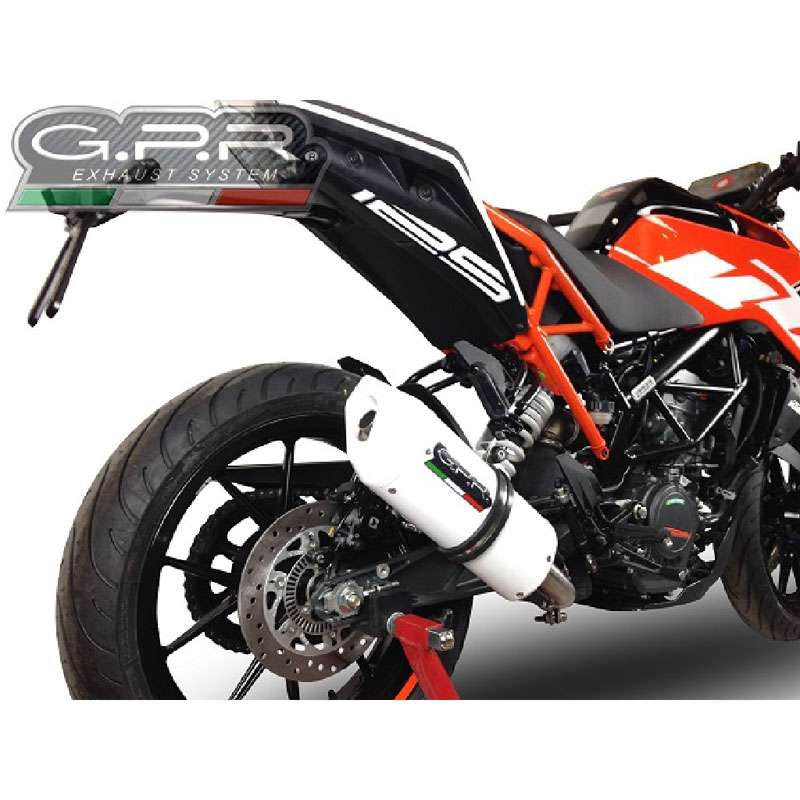 GPR E4.KTM.84.ALBE4 Albus Evo4 Slip-on Exhaust for KTM Duke 125 (2017 ...