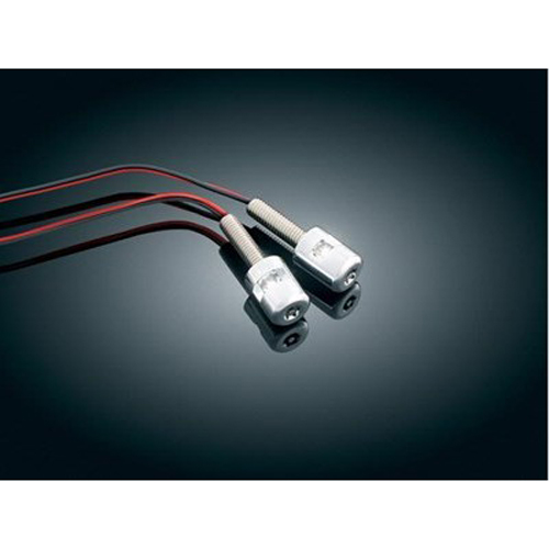 Kuryakyn 9398 LED License Plate Illuminators with Red Accent Light ...