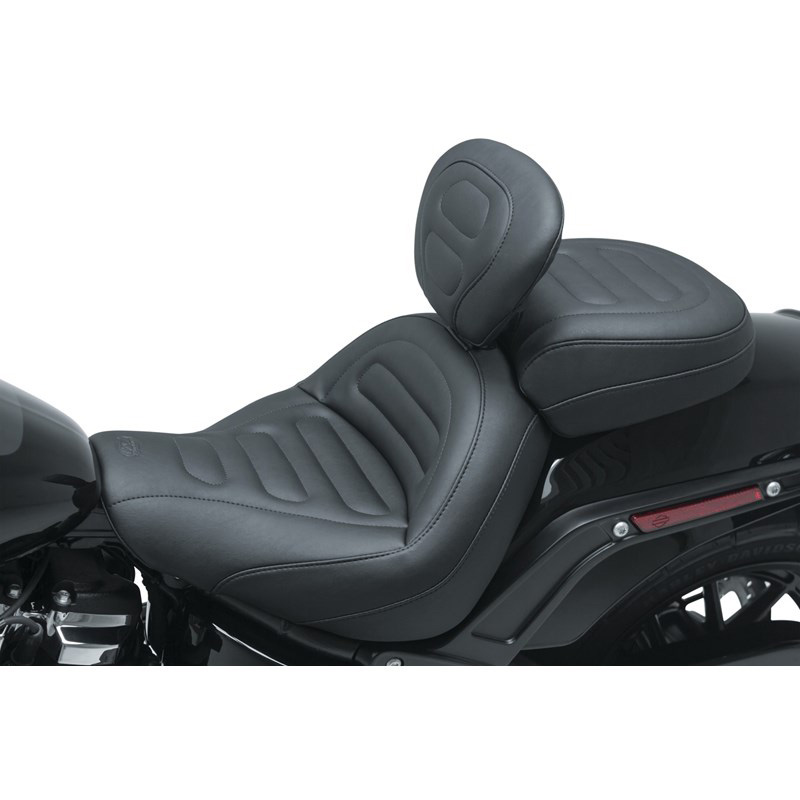 Mustang 79335 Standard Touring Recessed Passenger Seat Harley Softail ...