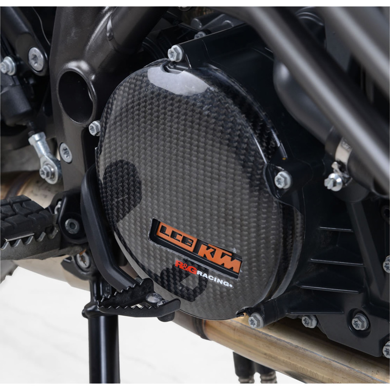 R&G ECS0103CG Carbon Kevlar Engine Case Slider, RHS KTM 1050 & 1290 ...