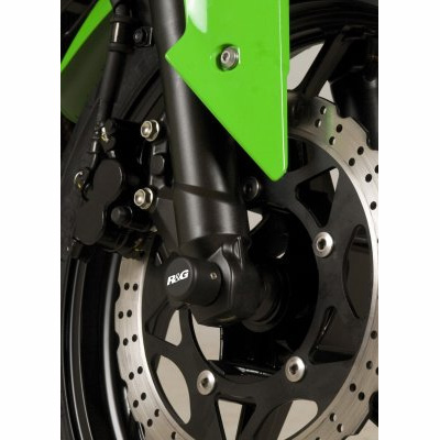 R&G FP0129.BK Front Axle Sliders for Kawasaki Ninja 250 (2008-2012 ...