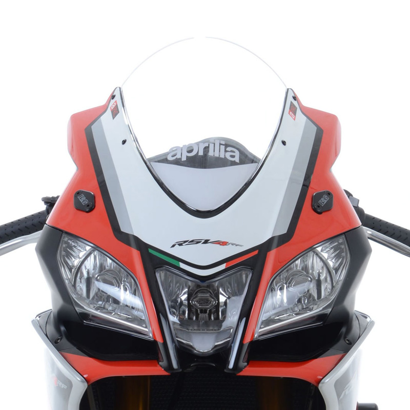 R&G MBP0006BK Mirror Blanking Plates for Aprila RSV4 & RSV4 1100 ...