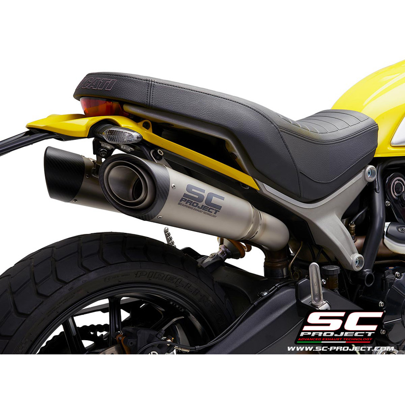 SC-Project D29-41T S1 Slip-on Exhausts, Titanium for Ducati Scrambler ...