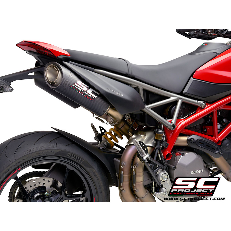 SC-Project D31-74C S1-Carbon Slip-on Exhausts for Ducati Hypermotard ...