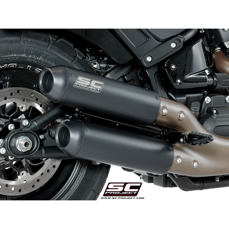 SC-Project HD1-D29O Dual GP-EVO Slip-on Exhausts for Harley Softail ...