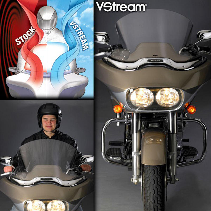 National Cycle N20422 VStream Touring Windshield for Harley FLTR (1998 ...