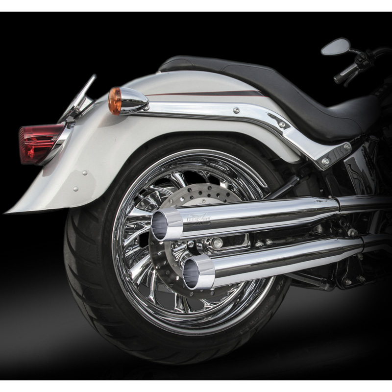 RC Components RCX3-19C 3.0" Blitz Muffler Chrome Tips for Harley ...