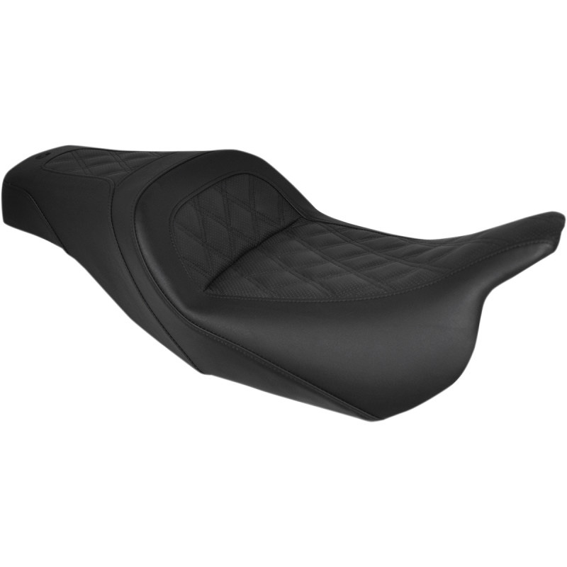Saddlemen 808-07B-162 Slim-LS Seat, Black for Harley Touring ...