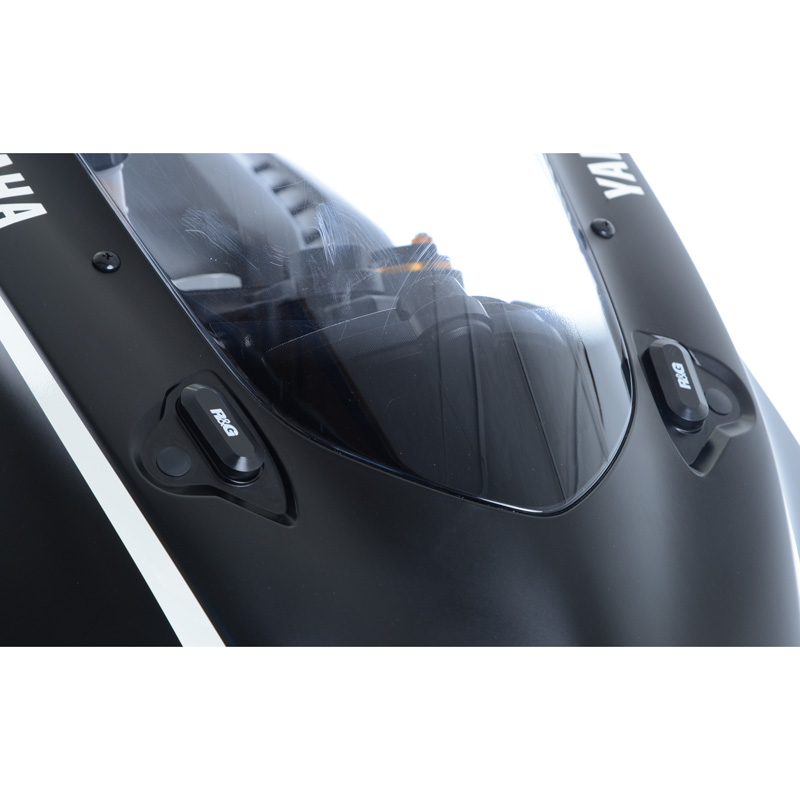 R&G MBP0028BK Mirror Blanking Plates for Yamaha YZF-R6 (2017-2020 ...