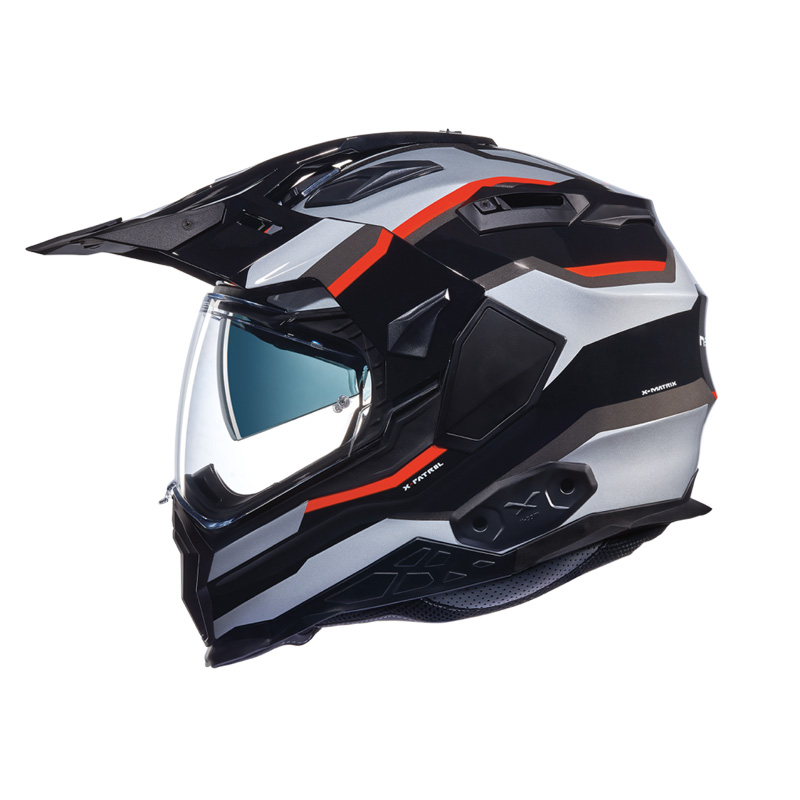 Nexx X.Wed 2 X-Patrol Helmet, Black / Silver / Red | Accessories ...