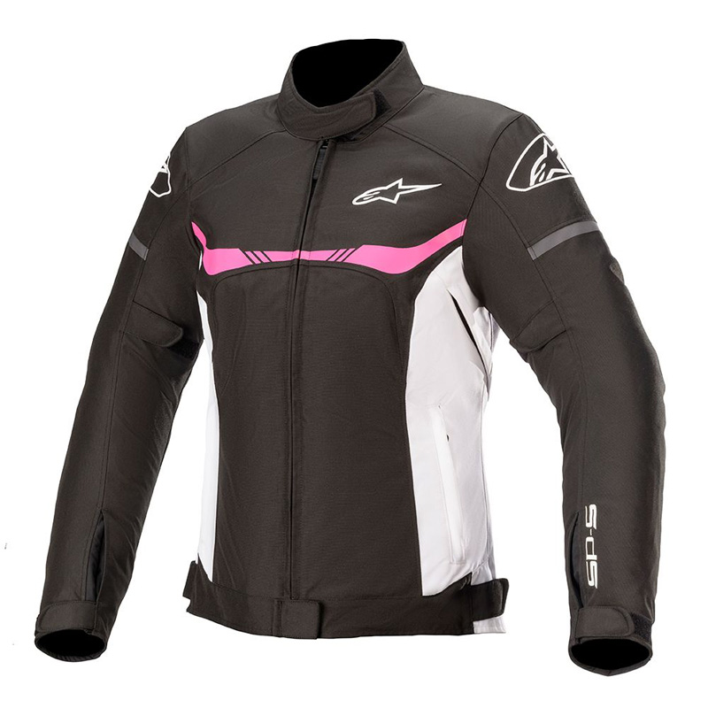 Alpinestars T-SPS Waterproof Womens Jacket, Black/White/Pink ...
