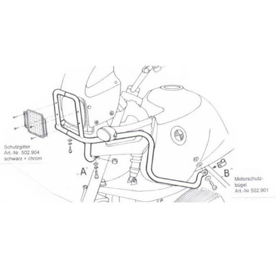 Hepco & Becker Tank Guard Silver - R850GS & R1100GS | Accessories ...