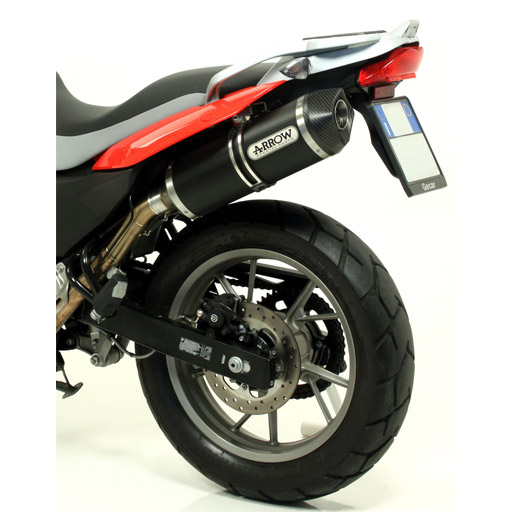 Arrow 72615AKN Race-Tech Exhaust Aluminum Dark Silencer for BMW G650GS ...