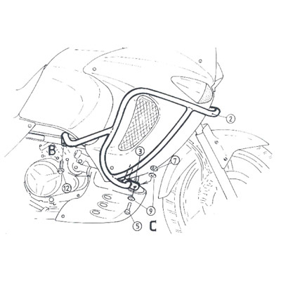 Hepco & Becker Tank Guard - XL1000V Varadero '98-'02 | Accessories ...
