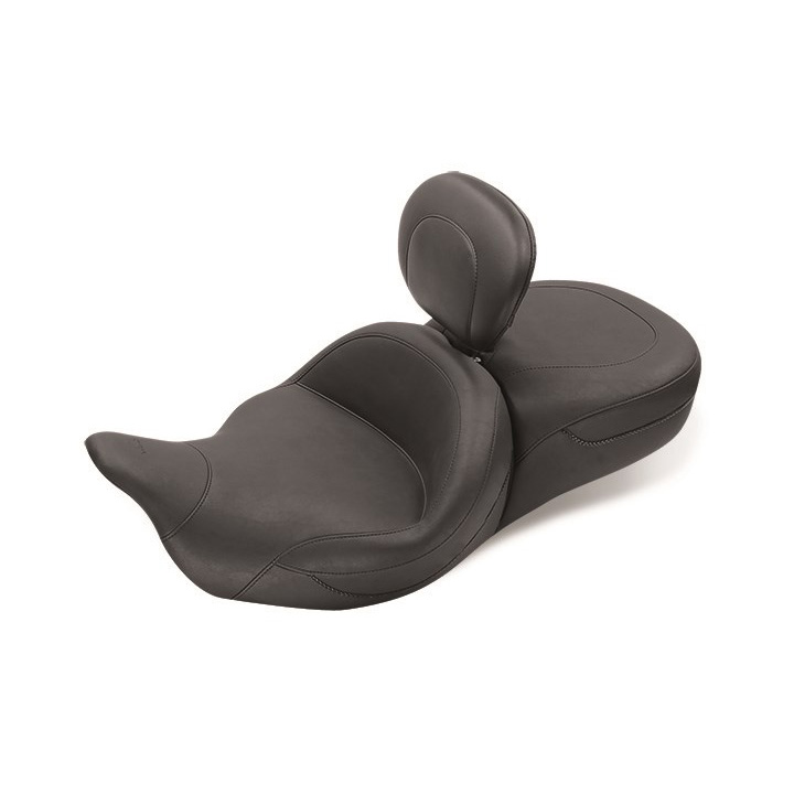 Mustang 79556 Super Touring Vintage Seat, Backrest for Harley-Davidson ...